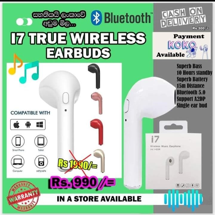 i7 true wireless ear bud - Best Shopping.lk